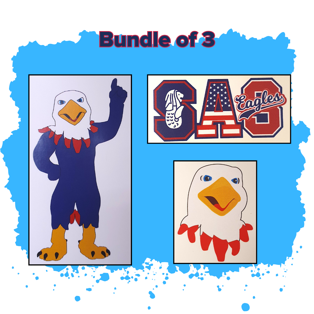 Stickers - White Vinyl Rectangular – SAS PTA Store